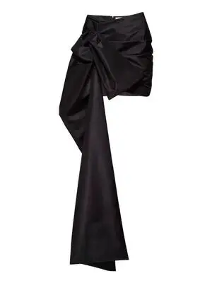 Magda Butrym Bow-draped Mini Skirt - Black