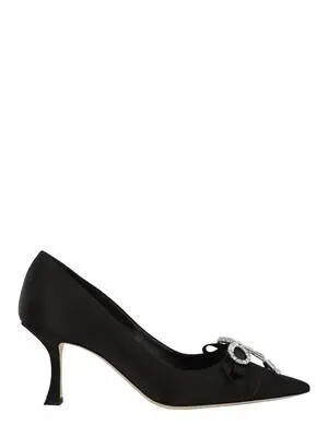 JIMMY CHOO Auria Crystal-bow Pumps - Black