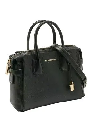 Michael Kors Mercer Leather Tote - Black