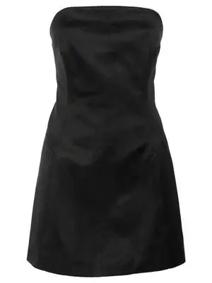 Khaite Strapless Mini Dress - Black
