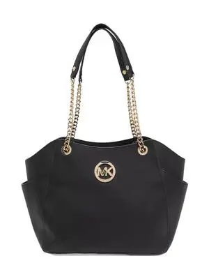 Michael Kors Leather Tote Bag - Black