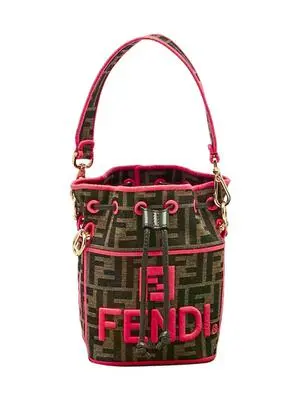 Fendi Mon Tresor Ff Canvas Mini Bag - Brown