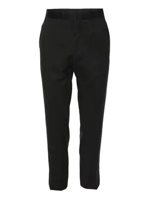 BOSS Virgin Wool Tailored Trousers - Black