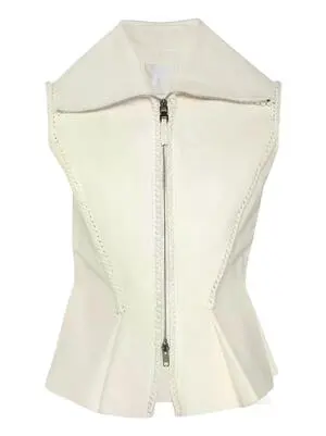 Givenchy Zip-up Sleeveless Jacket - Neutrals