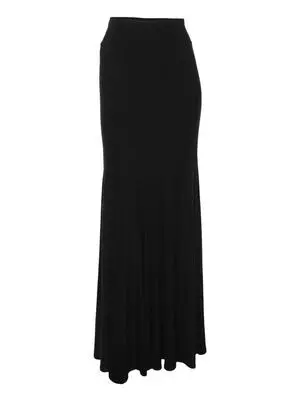 Donna Karan New York Elastic-waistband Long Skirt - Black