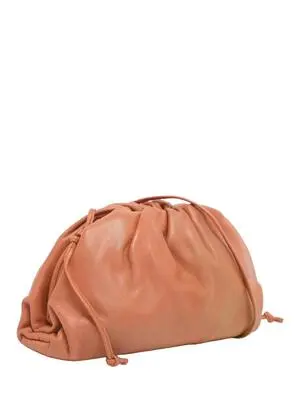 Bottega Veneta Mini The Pouch Leather Clutch Bag - Brown
