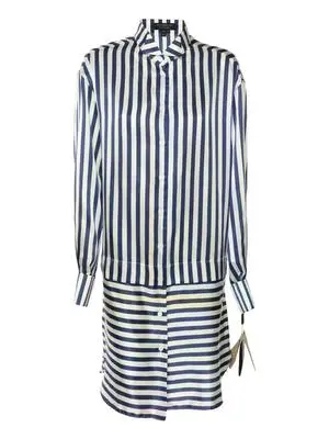 Burberry Striped Blouse - Blue