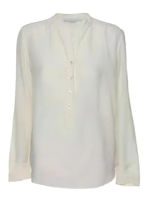 Stella McCartney Long-sleeve V-neck Blouse - Neutrals