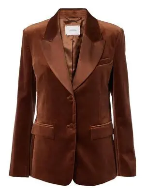 Dorothee Schumacher Velvet Blazer - Brown