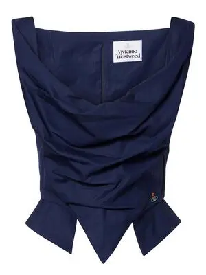 VIVIENNE WESTWOOD Cotton Bustier Top - Blue