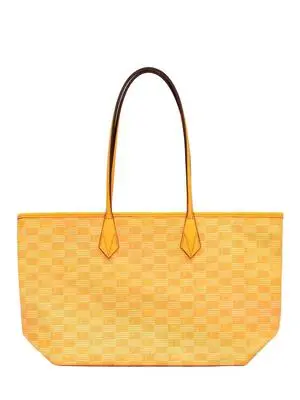 Moreau Check-patterned Tote Bag - Orange