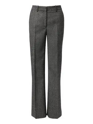 Acne Studios Pekko Houndstooth Wide-leg Pants - Black