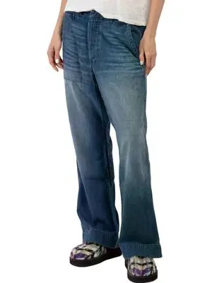 FREECITY Elasticated Waistband Jeans - Blue