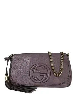 Gucci 2010s Soho Tassel-detail Bag - Purple
