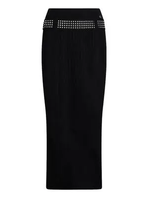 Liu Jo Studded Knitted Skirt - Black