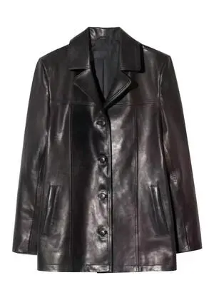 NILI LOTAN Brett Leather Jacket - Black