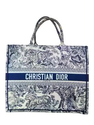 Dior Toile De Jouy Small Book Tote - Blue
