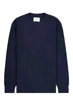 Nn07 Ribbed Crew-neck Sweater - Blue