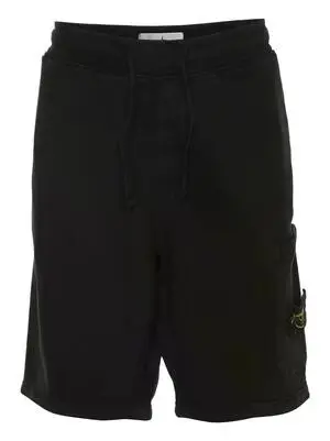 Stone Island Logo-patch Track Shorts - Black