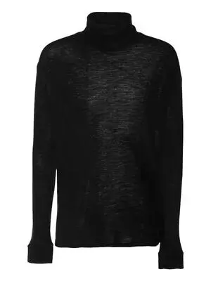 Balmain Wool Turtleneck Sweater - Black