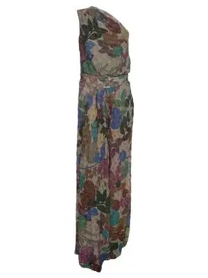 Missoni Floral-print One-shoulder Dress - Brown