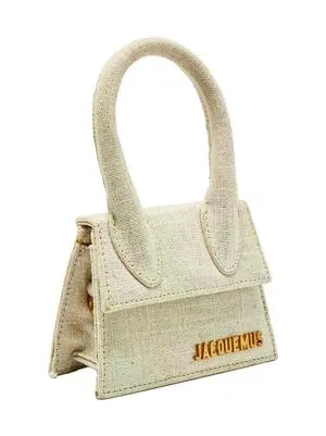 Jacquemus Canvas Top-handle Bag - Neutrals