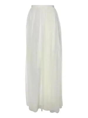 KAGE Pleated Maxi Skirt - White