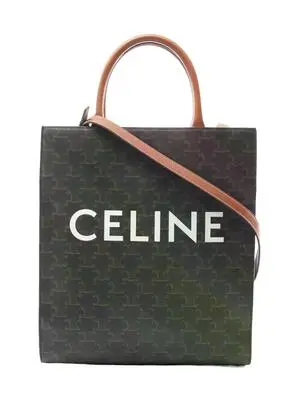 Celine Small Vertical Triomphe Tote Bag - Brown