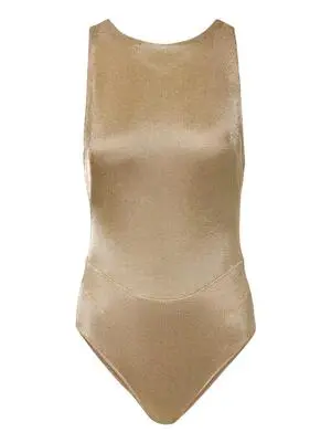 Alaïa Lamé Bodysuit - Gold