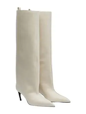 ATTICO Lea 65 Leather Knee-High Boots
