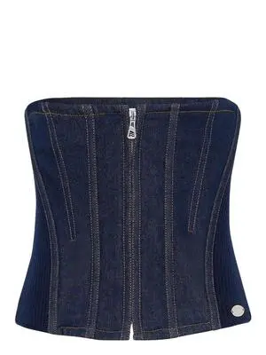 Jean Paul Gaultier Denim Corset - Blue