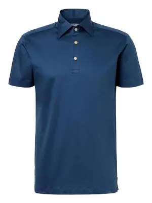 Kiton Cotton Polo Shirt - Blue