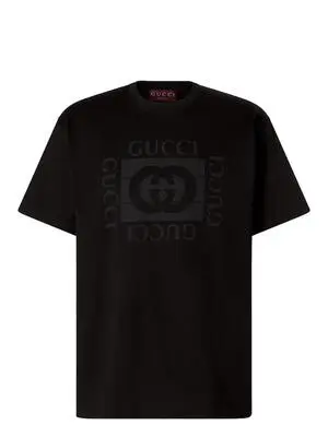 Gucci Interlocking G Cotton Jersey T-shirt - Black