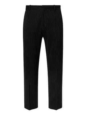 Acne Studios Pinstripe Straight Pants - Blue