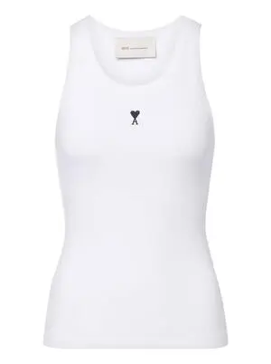 AMI Ami De Cœur Cotton Jersey Tank Top