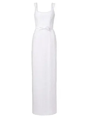 MARKARIAN Robin Floral Jacquard Gown - White