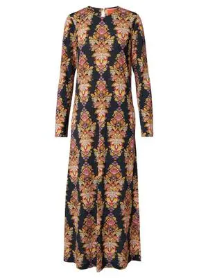 LA DOUBLEJ Printed Jersey Maxi Dress