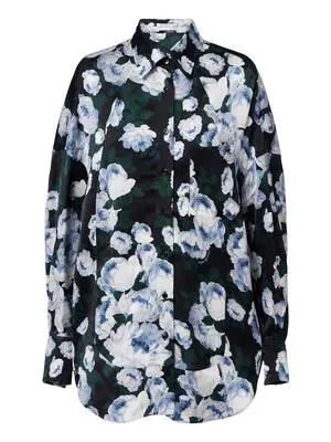 Stella McCartney Floral Satin Blouse - Multicoloured