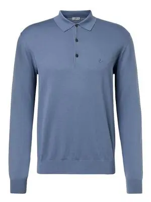 Etro Cotton Polo Sweater - Blue