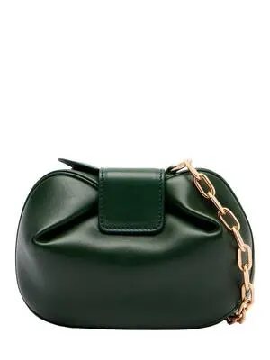 Gabriela Hearst Soft Demi Leather Clutch - Green