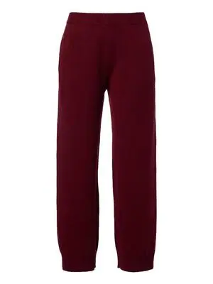 Gucci Wool And Cashmere Tapered Pants - Burgundy