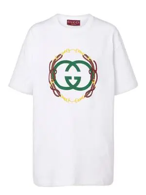 Gucci Interlocking G Cotton Jersey T-shirt - White