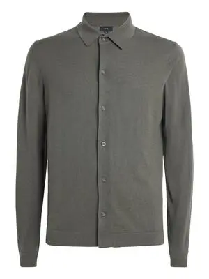 Vince Wool-cashmere Shirt - Green