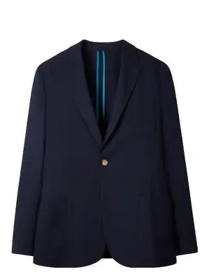 Paul Smith Navy Wool Unlined Patch-pocket Blazer - Blue