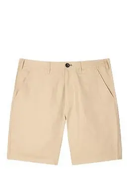 Paul Smith Piece-dyed Cotton Linen Chino Shorts - Brown