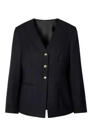 Paul Smith Navy Tailored Wool Blazer - Blue