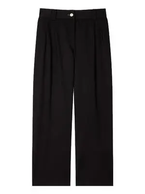 Paul Smith Gart-dyed Barrel-leg Trousers - Black