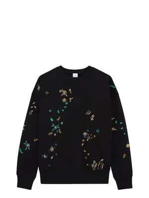 Paul Smith Floral Embroidery Sweatshirt - Black