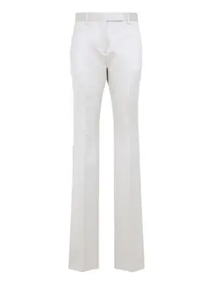TOM FORD Cotton And Silk Blend Trousers - White
