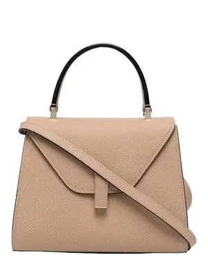 VALEXTRA Iside Mini Leather Handbag - Beige